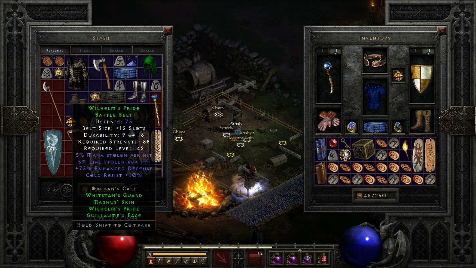 Diablo D2R PC Magnus Skin Guillaume's face Wilhelm's pride Orphan's ...