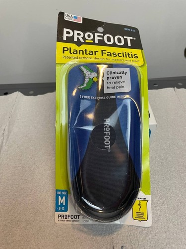 PROFOOT Orthotic Insoles for Plantar Fasciitis & Heel Pain, Men's 8-13 ...