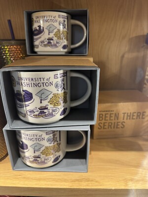 VHTF Starbucks UNIVERSITY OF WASHINGTON Been There Series UW Mug Cup | eBay