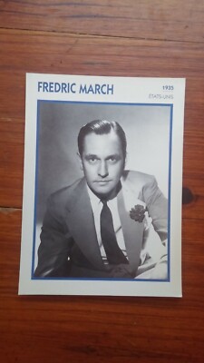 FEDRIC MARCH fiche cinéma carte lobby card actor movie 1992 | eBay