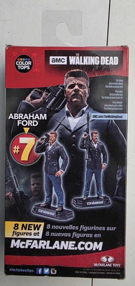 NEW AMC THE WALKING DEAD ABRAHAM FORD FIGURE MCFARLANE TOYS Color Tops ...