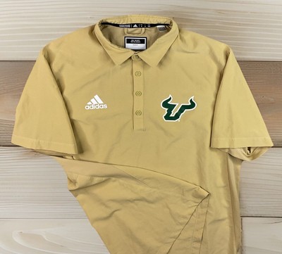South Florida Bulls Polo Shirt Coaches Team Issued Adidas USF Football ...