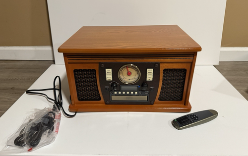 Victrola Navigator VTA‑600B‑ESP 8‑in‑1 Bluetooth Turntable CD Cassette Radio USB 816203017314| eBay