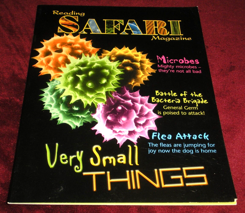 Very Small Things Reading Safari Magazine Microbes Bacteria Fleas ...