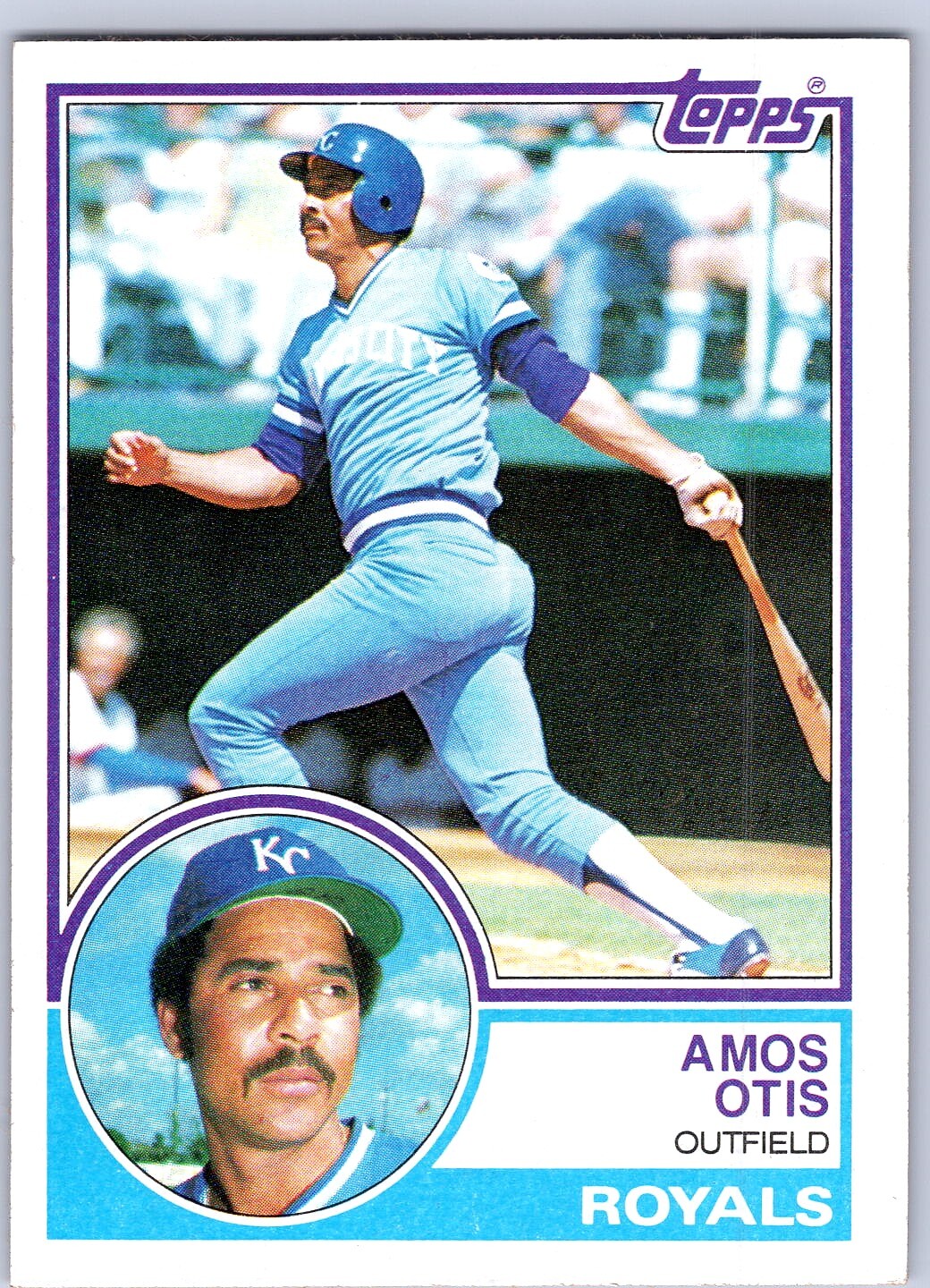 1983 Topps #75 Amos Otis Kansas City Royals Vintage Baseball Card NM | eBay