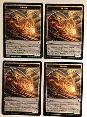 MTG - 4x Mtg Khans Of Tarkir Morph Token NM Magic The Gathering | eBay