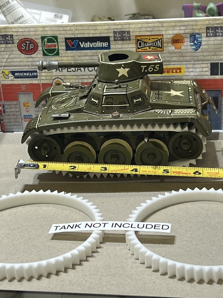 1 Set Of New Tracks For Gama Tank T-65 Tin Toy Wind Up, Clockwork | eBay