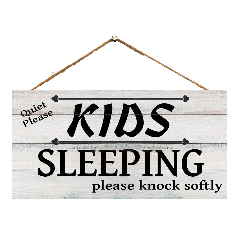 Quiet Please Sleeping Sign