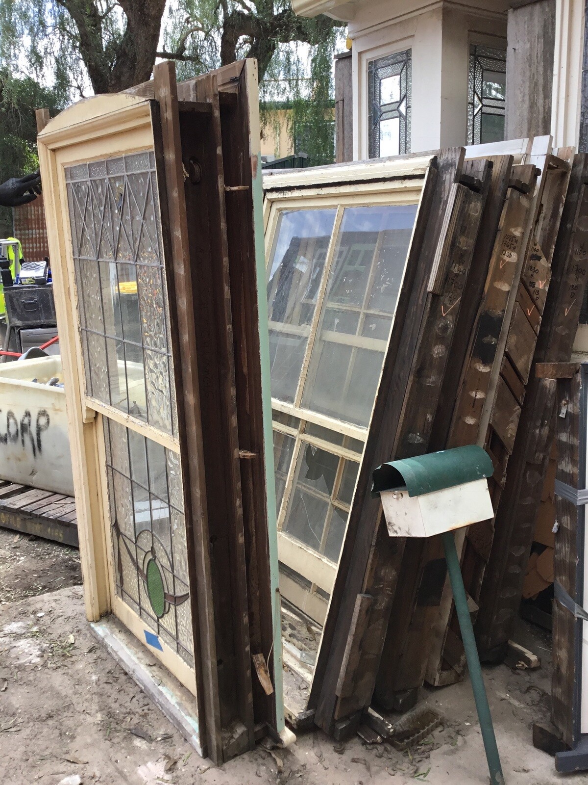 Timber Double Hung Sash Leadlight Window - 970w x 1850h x 200d | eBay ...