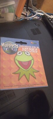 Disney Muppets Iron-On Patch: Kermit the Frog Smiling New Free Shipping | eBay