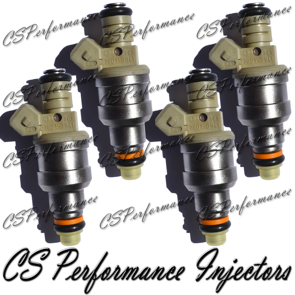 OEM Bosch Fuel Injectors Set (4) for 1991-1996 Ford Escort 1.9L I4 92 ...