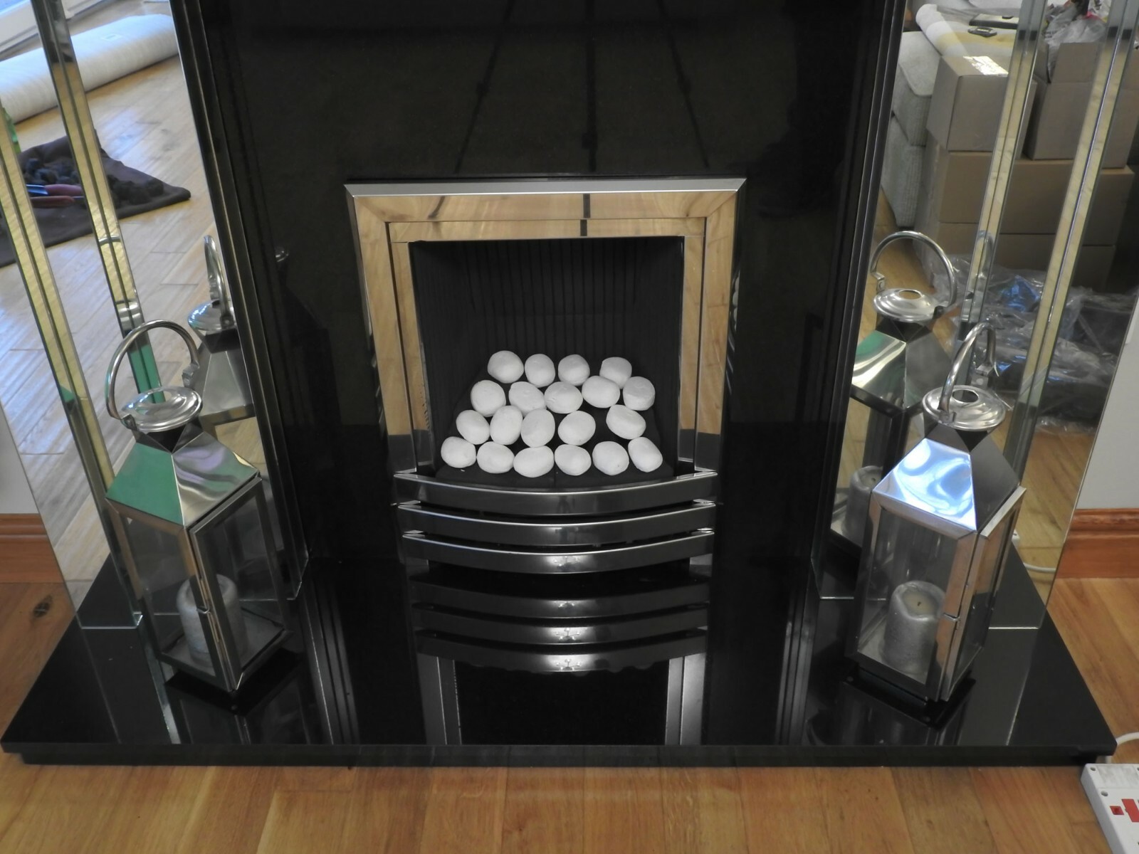 Gas Fire White Replacement Ceramic Pebbles Universal Quality Gas fire ...