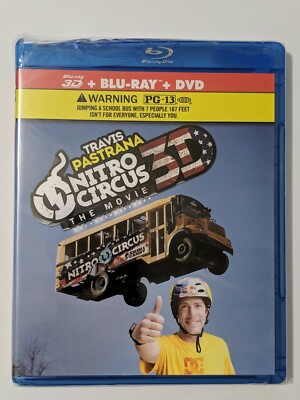 Nitro Circus: The Movie 3D (Blu-ray 3D + Blu-ray + DVD, 2012) Damaged ...