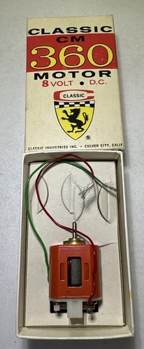 Vintage 1/24 Scale RC Slot Car NOS Classic Industries CM360 8 Volt DC ...