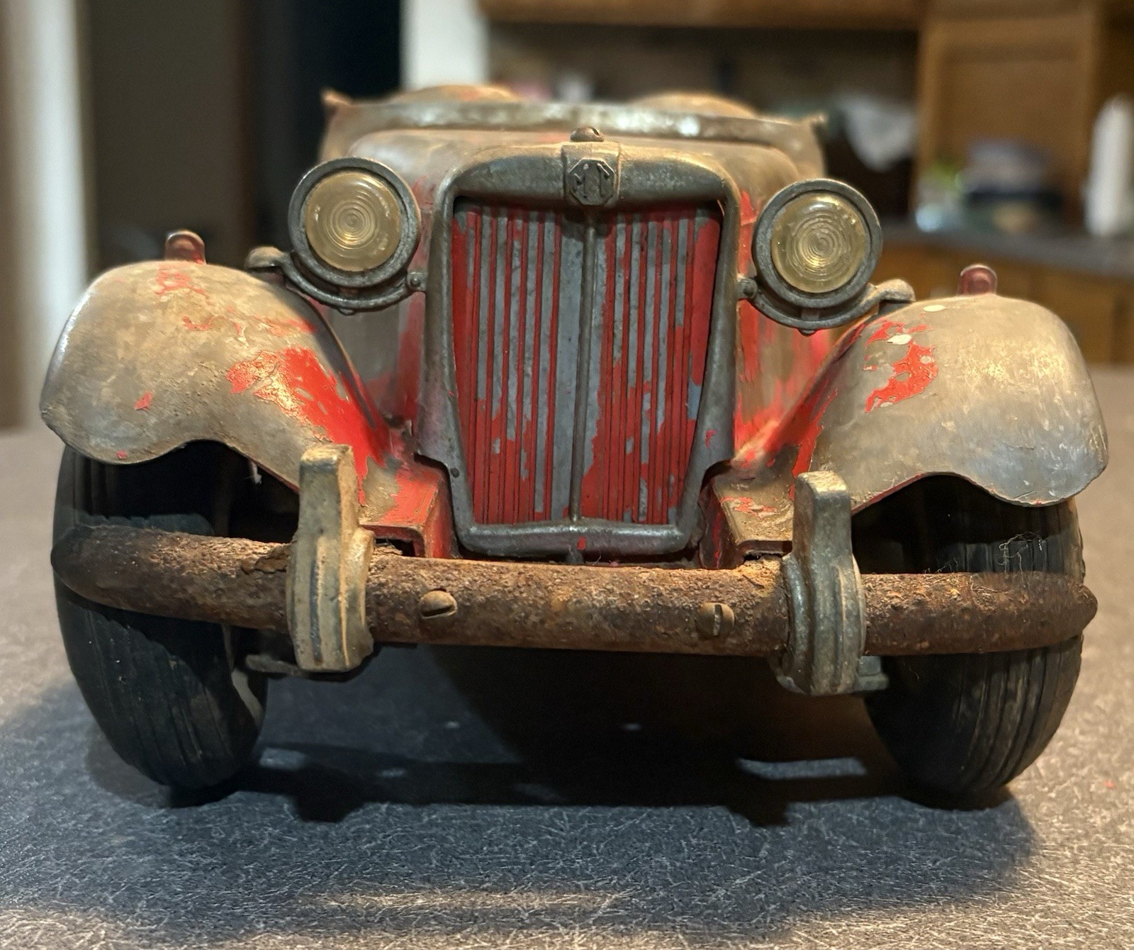 DOEPKE MODEL TOYS MG ROADSTER LARGE DIECAST TOY CAR RED | eBay