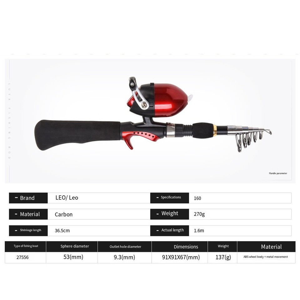 Fishing Equipment Set 1 6M Fishing Rod and Reel for Outdoor Fishing Fun ...