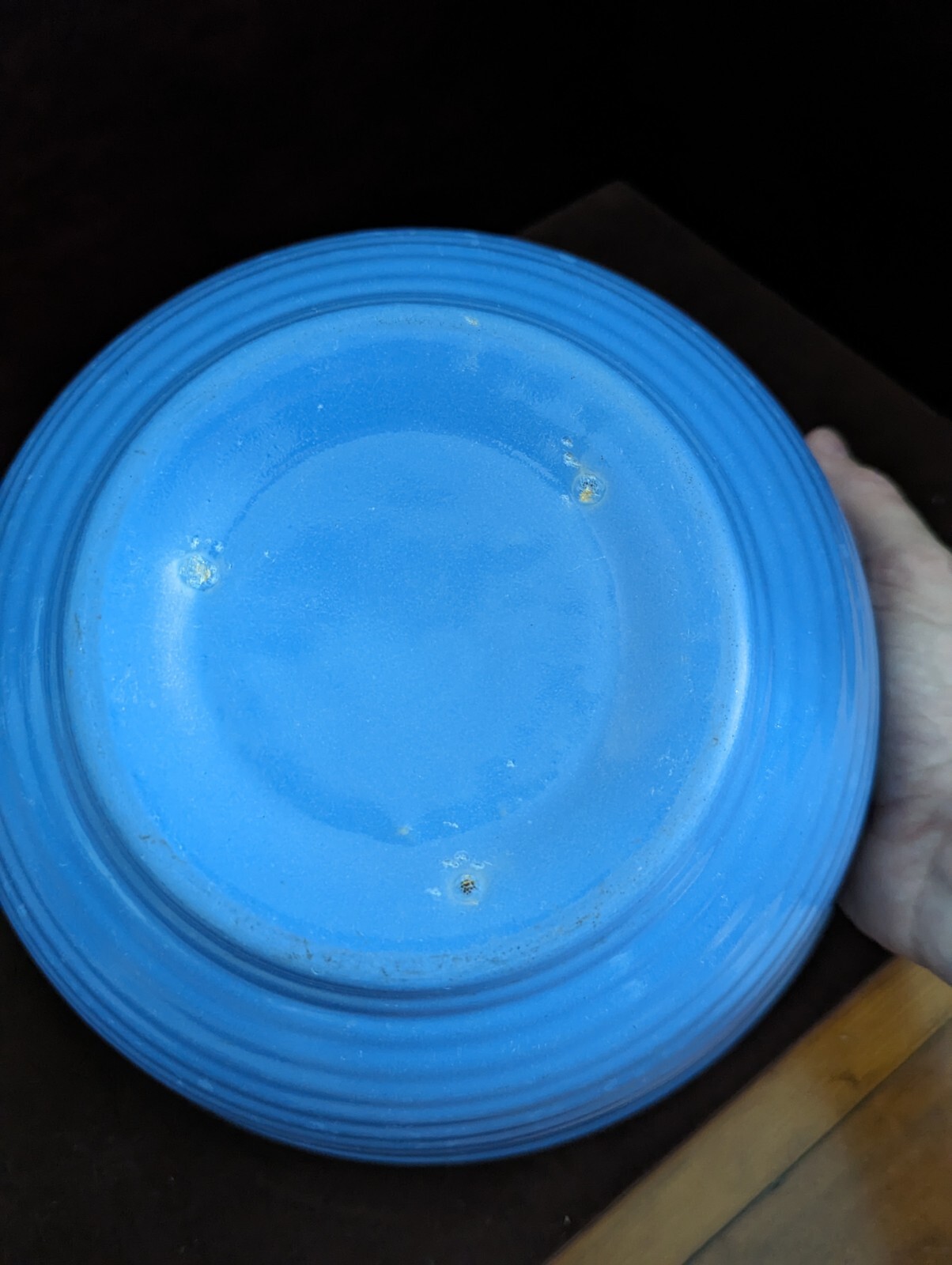Bauer Pottery Ring Ware Rings in-out Delph Blue 9 Mixing Bowl 11 ...
