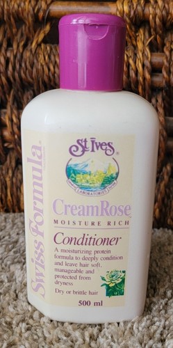 St Ives Swiss Formula Cream Rose Moisture Rich Conditoner 500 ml Vtg ...