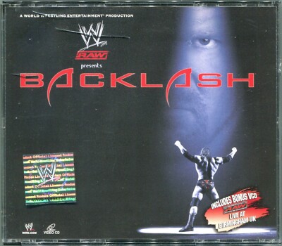 WWE Backlash 2005 Original Video CD VCD Set Bonus RAW Live Birmingham UK Rare | eBay