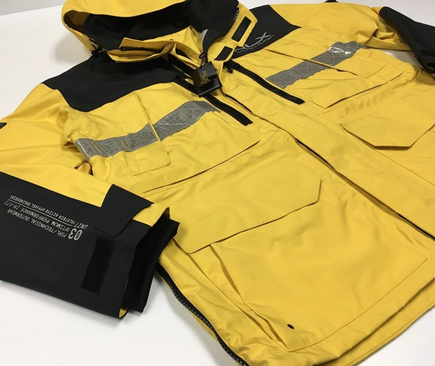 RLX Polo Ralph Lauren Military Army Unit 03 Reflective Rescue Rain Tech ...