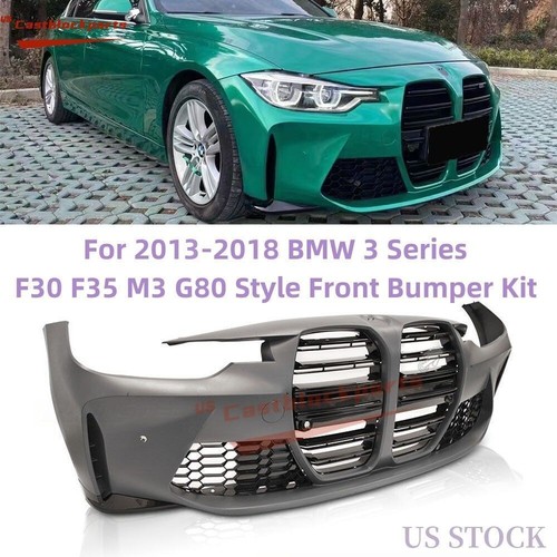 Facelift M3 G80 Style For 2013-18 BMW 3 Series F30 Front Bumper Cover ...