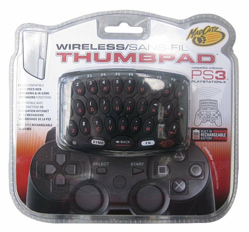 Playstation 3 Keyboard Keyboard Wireless ThumbPad MadCatz SONY PS3 ...