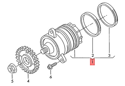 Genuine VW Campmobile Typ2 Transp. LT Campmobile-T5 T6 coolant pump ...