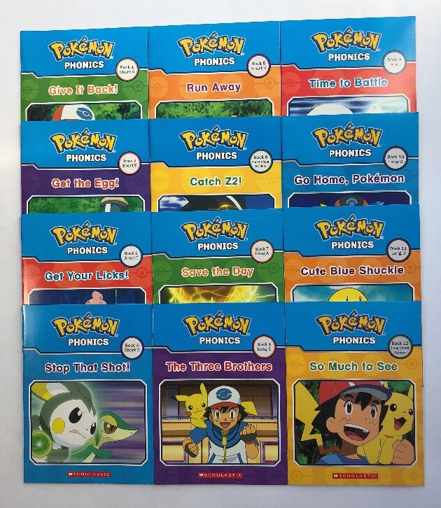 Pokemon Phonics Childrens Books Learning to Read Early Readers Lot 12 ...