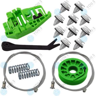 For BMW 3er E90/E91 Window Regulator Repair Kit + Clips Rear Left ...