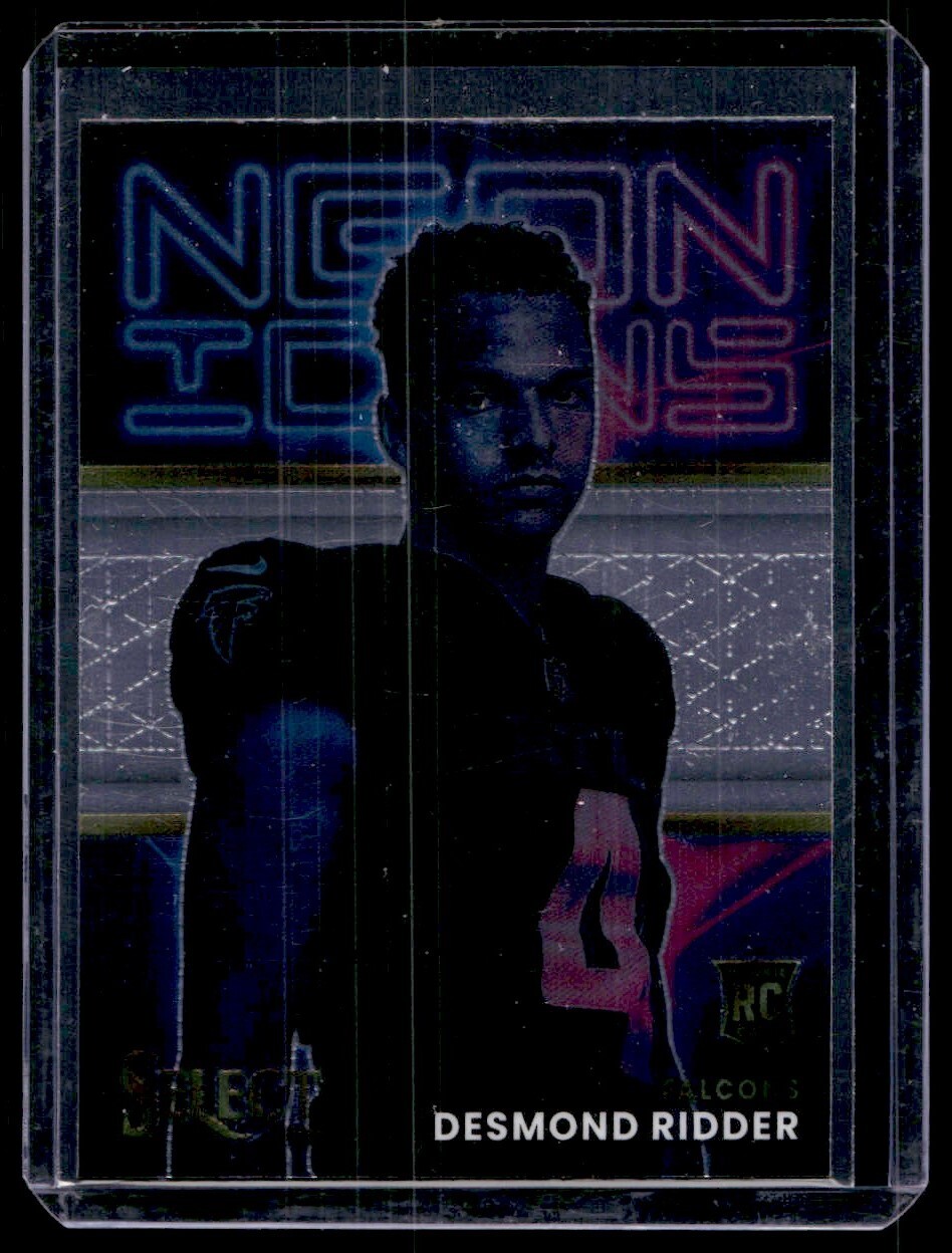 2022 Panini Select Neon Icons Desmond Ridder Rookie G24 Atlanta Falcons ...