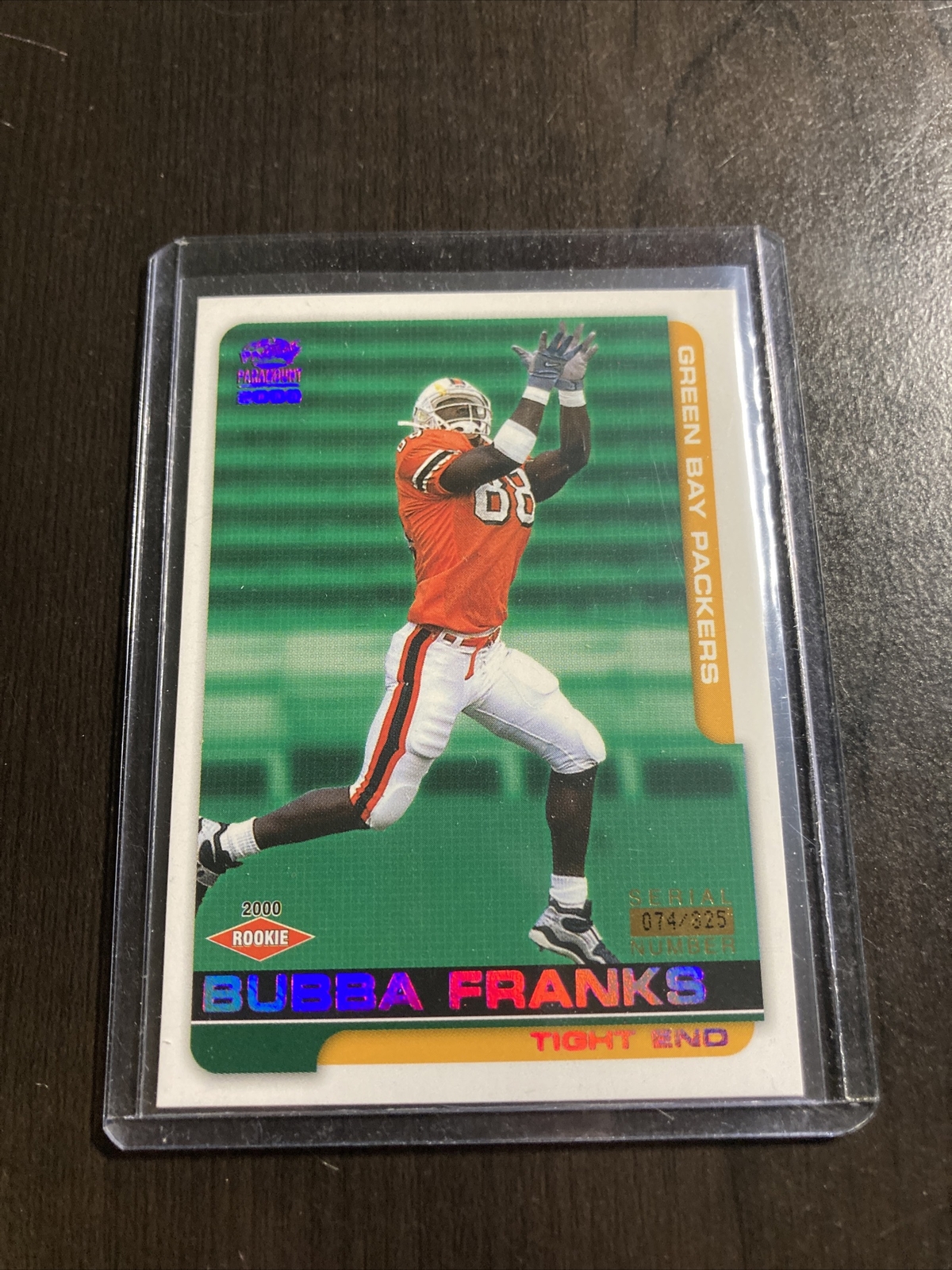 Bubba Franks PACIFIC PARAMOUNT ROOKIE LIMITED CARD 74/325 NFL 2000 T9 ...