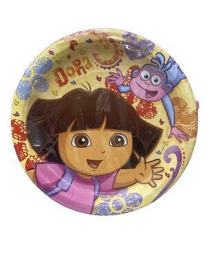 Unique Nickelodeon Dora the Explorer Round Paper Plates 9" 8 Ct | eBay