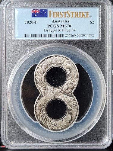 Figure Eight Dragon and Phoenix 2020-P $2 Australia 2oz Silver Coin ...