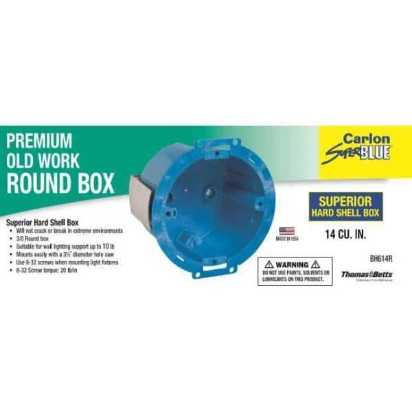 Round Old Work Ceiling Electrical Box | Shelly Lighting