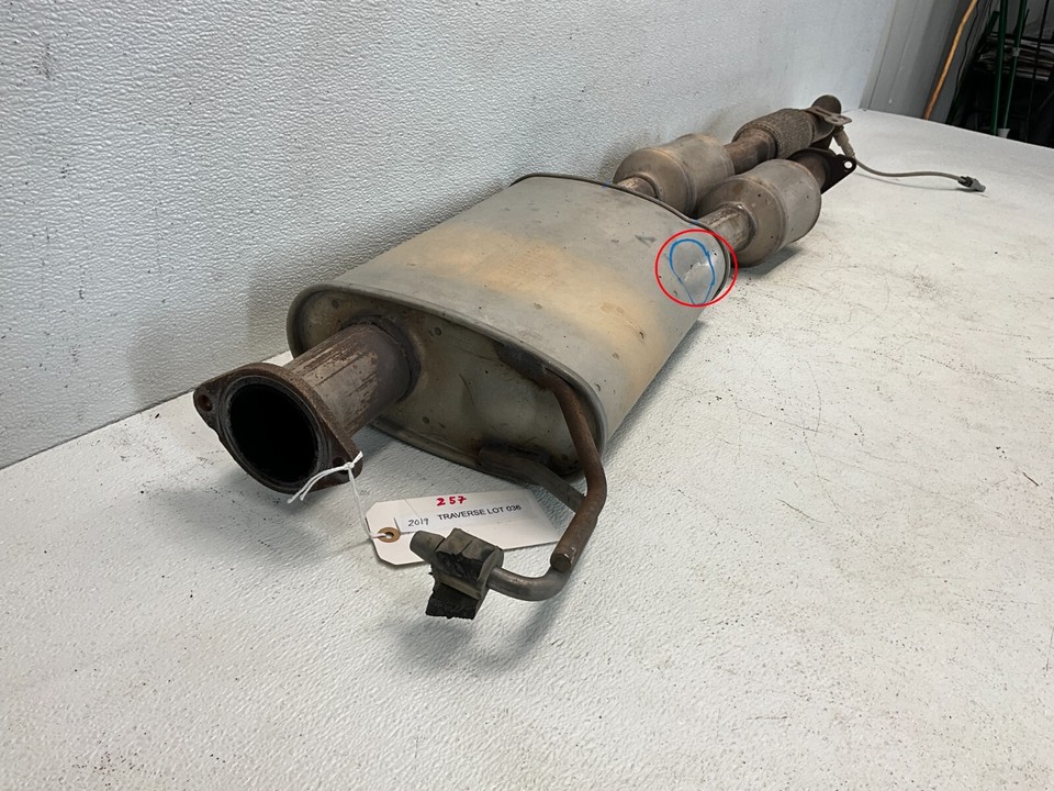2018-2023 CHEVROLET TRAVERSE FRONT MUFFLER W/ EXHAUST DOWN PIPE ASSY ...