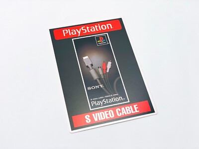 Sony PlayStation PS1 S-Video Cable VIDPro Card [5x7 CARD ONLY ...