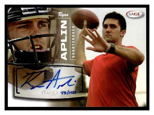 Ryan Aplin 2013 SAGE 2 AU, SN100 Autographs Gold Auto | eBay