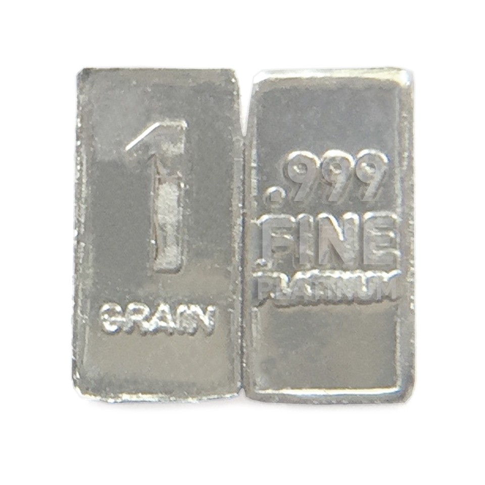 FIVE 1 Troy Grain PLATINUM Bullion Micro Bars Pure.999 Fine Fast Free ...
