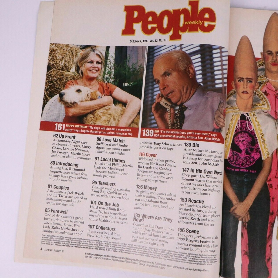 People Magazine October 4, 1999 Katie Couric | eBay
