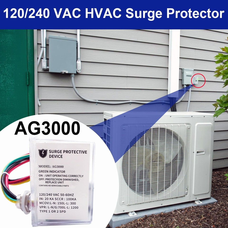 120/240V HVAC Surge Protector with TPMOV Technology for Mini Splits | eBay