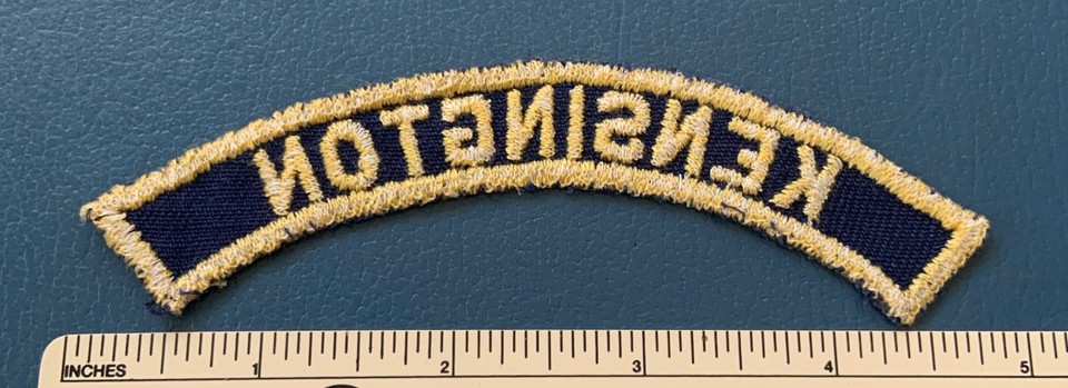 Vintage KENSINGTON Cub Scout Blue & Gold Community Strip PATCH BSA BGS ...