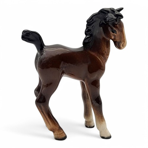 Vtg Beswick England Baby Horse Brown Playful Foal Colt Porcelain ...