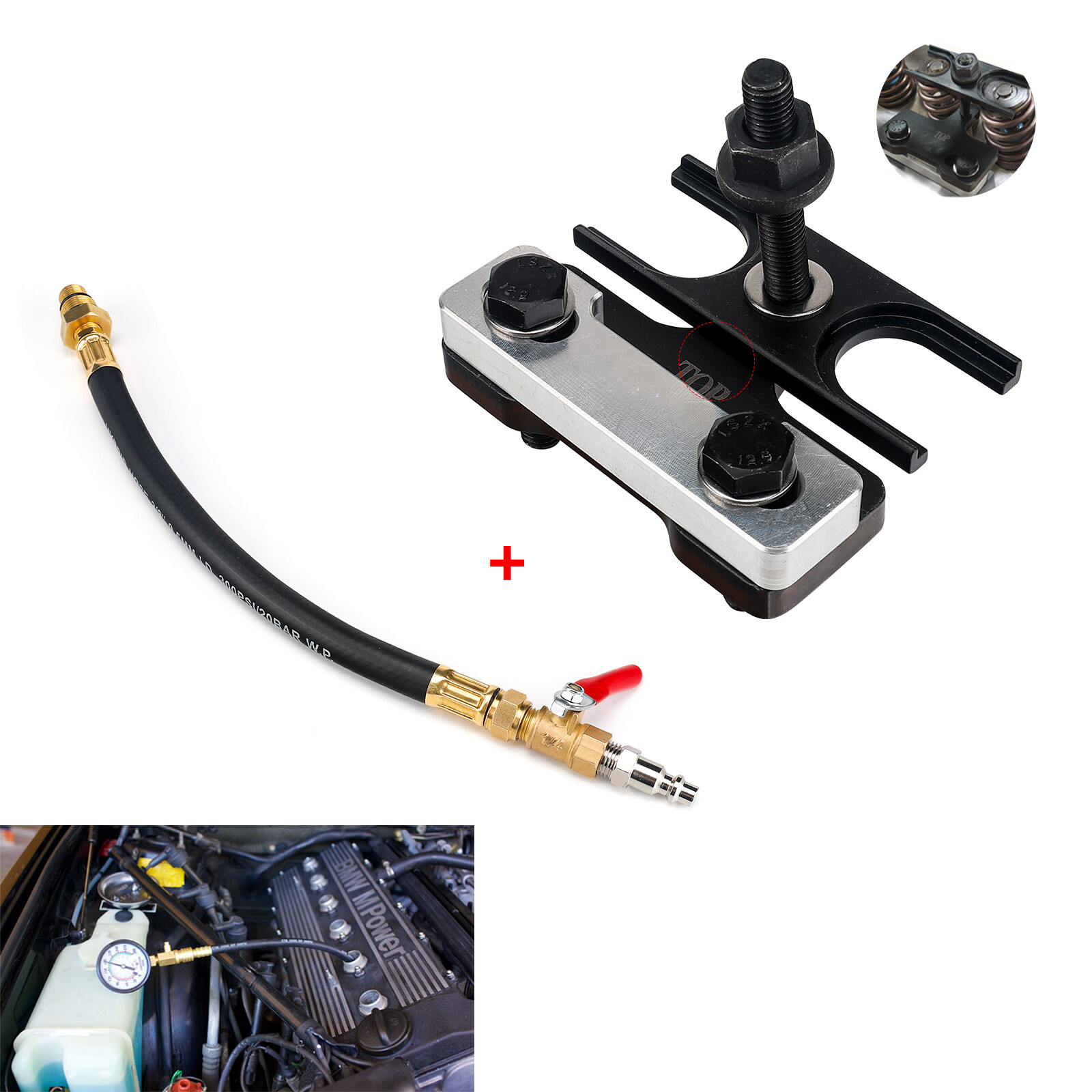 LS Valve Spring Compressor & Air Valve Holding Tool For GM Chevy LS1 ...