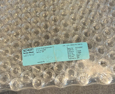SCHOTT Glass Vial 10ML 20MM FNT BB S/L | eBay