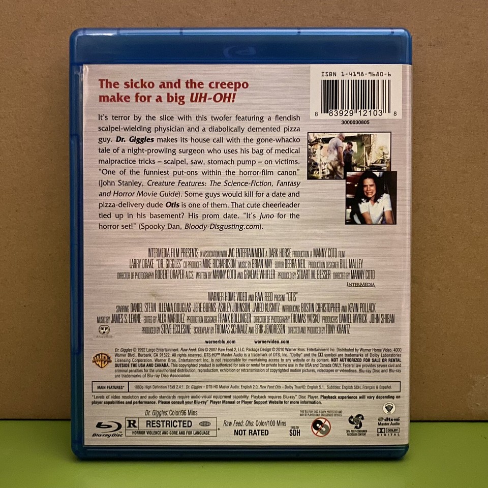 DR. GIGGLES OTIS BLU-RAY HOLLY MARIE COMBS GLENN QUINN LARRY DRAKE ...