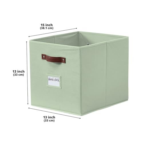 Storage Baskets 13x15x13 Storage Cube Bins With Label Holders Kallax ...