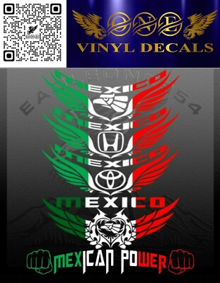 1x MEXICO FLAG DECAL MEXICAN FLAG VINYL DECAL STICKER #1661 | eBay