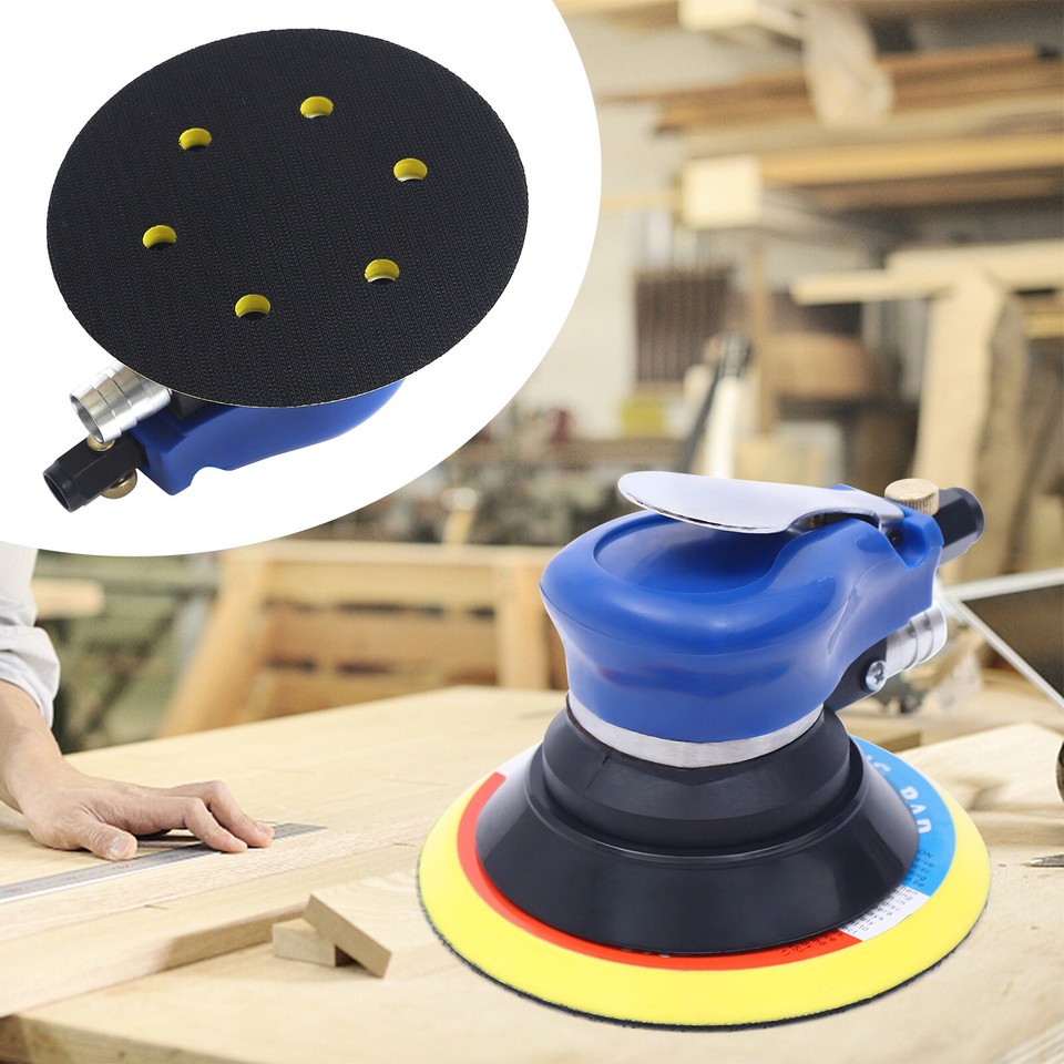 6" Air Body Random Orbital Palm Sander DA Buffing Sanding Pneumatic ...