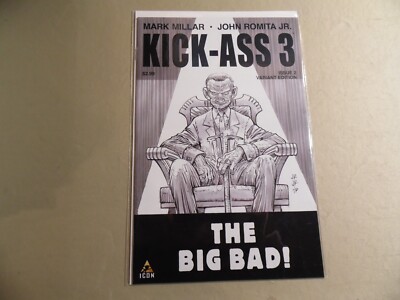 Kick Ass 3 #2 (Marvel Icon 2013) 1:25 Variant / Free Domestic Shipping ...