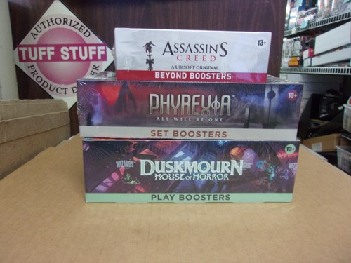 MTG ASSASSIN'S BEYOND + PHYREXIA SET + DUSKMOURN PLAY BOOSTER BOXES | eBay